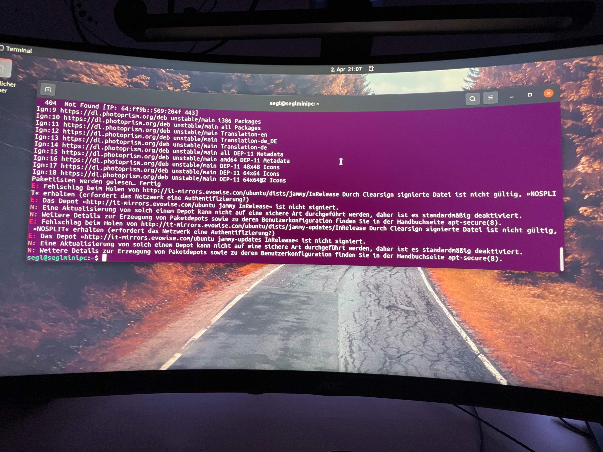 Apt update fehler Ubuntu 21.10? (IT, Linux)