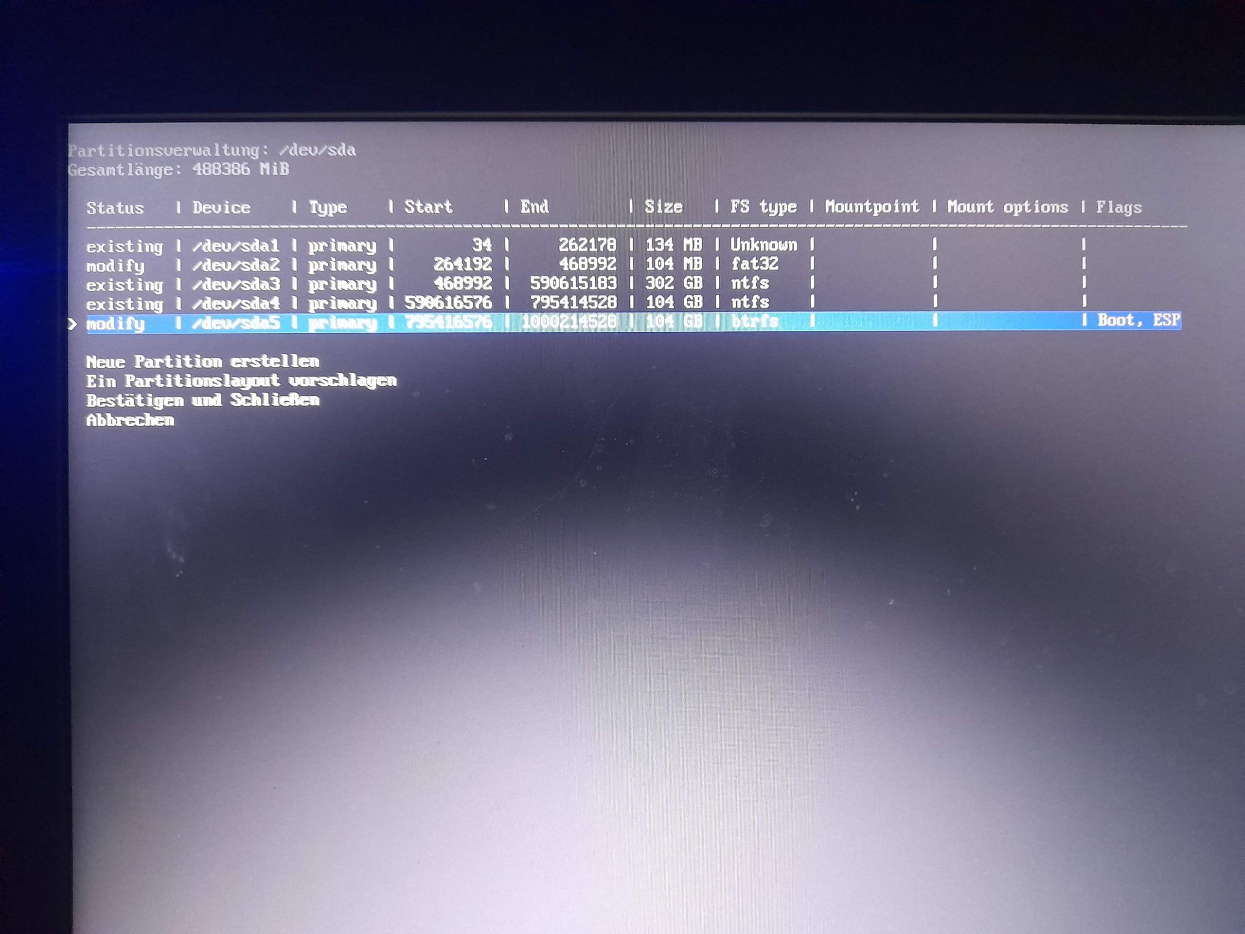 Arch Linux mit Partition? (Windows 10, IT, BIOS)