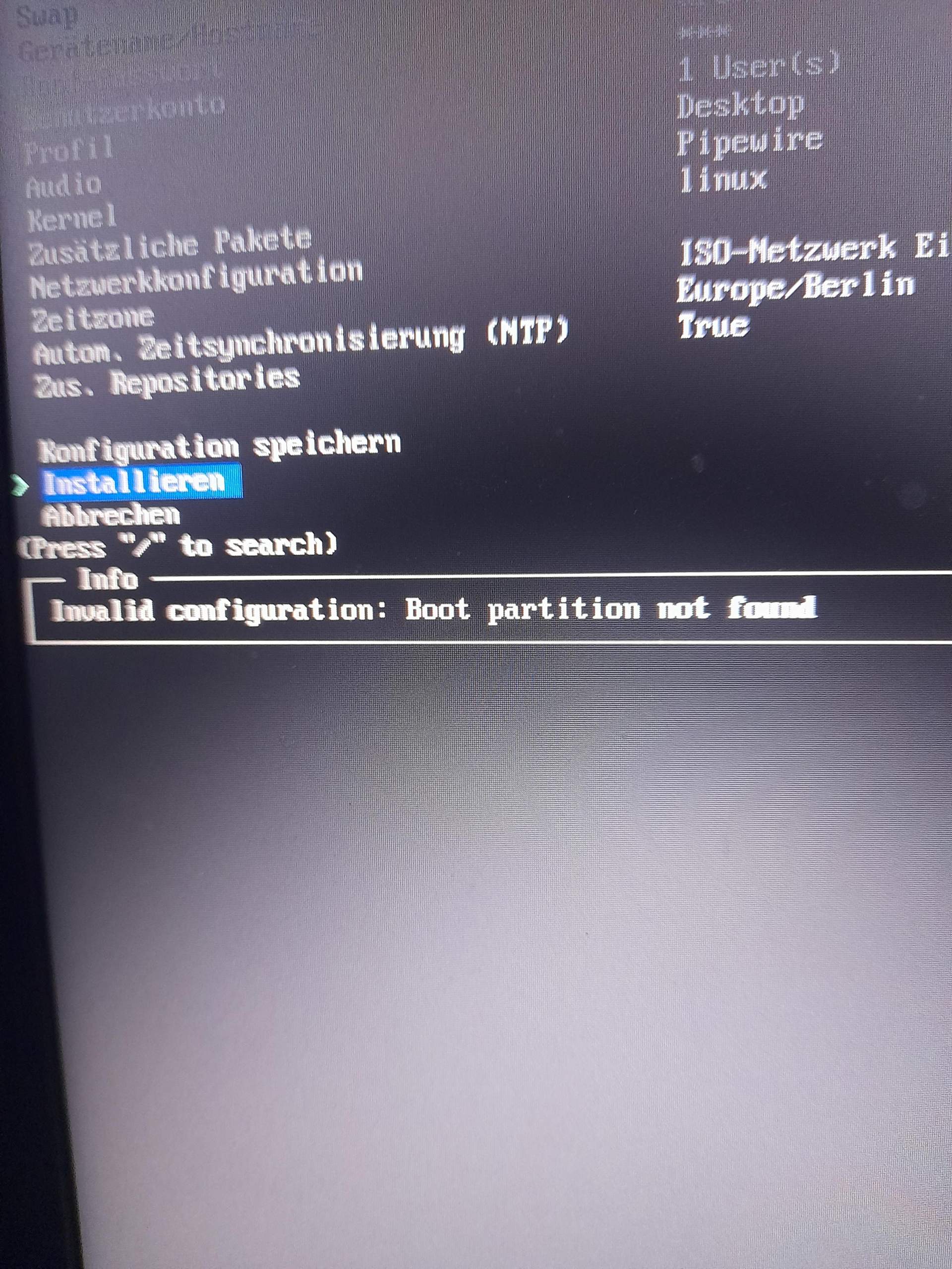 Arch Linux mit Partition? (Windows 10, IT, BIOS)