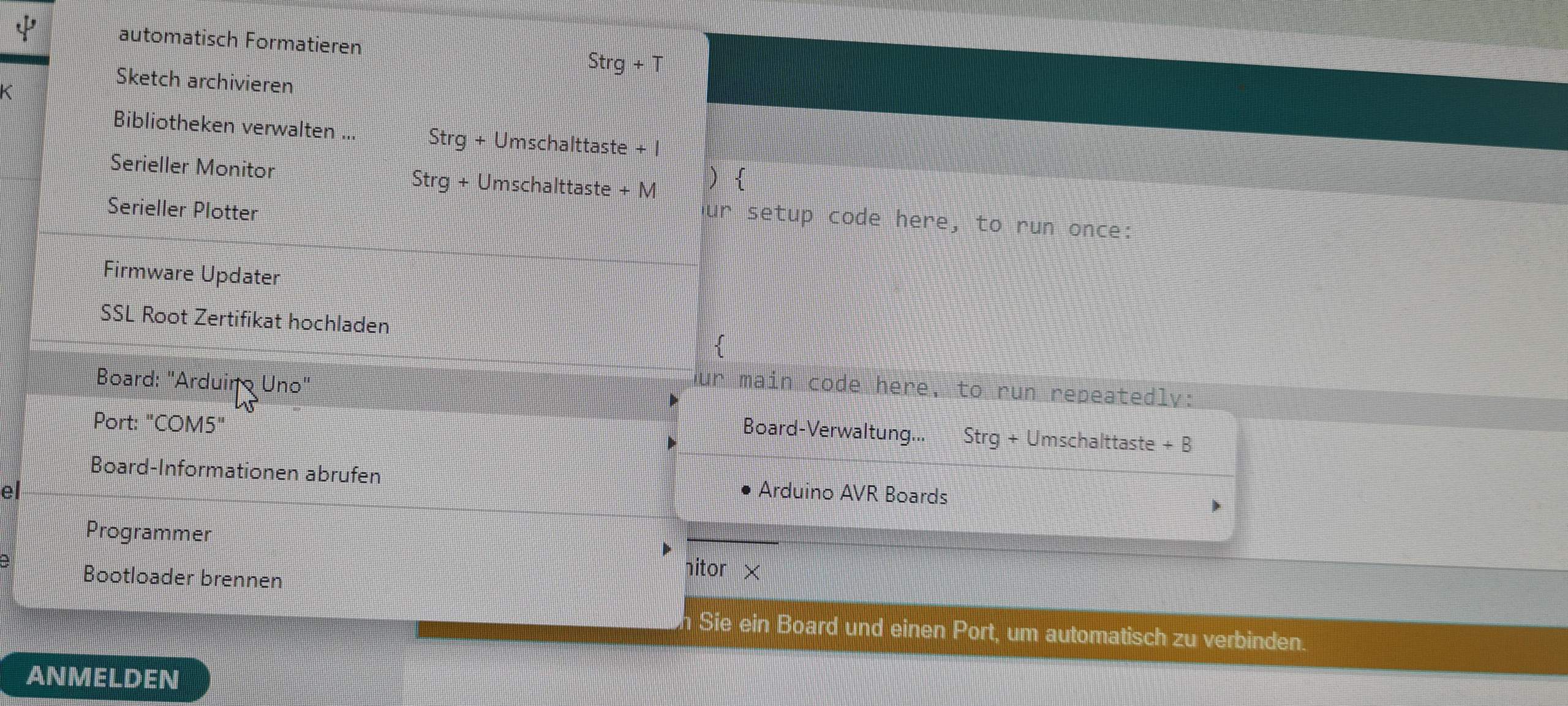 Arduino Elegoo Uno R3 hat ein Verbindungs Problem? (Programmiersprache, Raspberry Pi, Cplusplus)