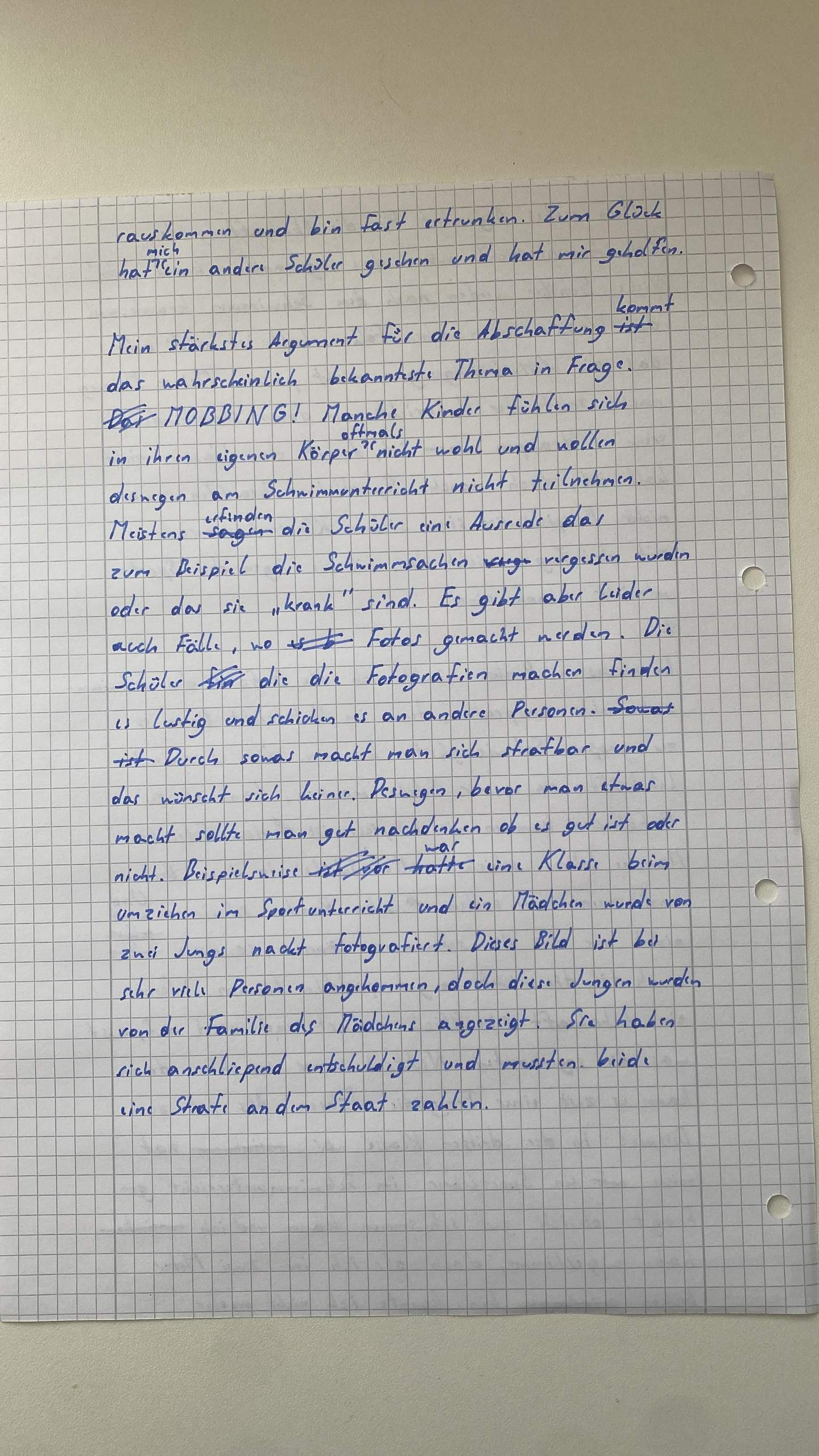 Argumentation klasse 8? (Lernen, Erörterung) Argumentation klasse 8? (Lernen, Erörterung)