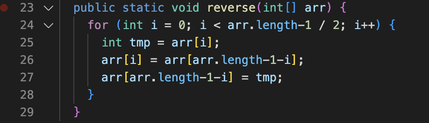 Wie kann ich ein Array umdrehen? (Java)