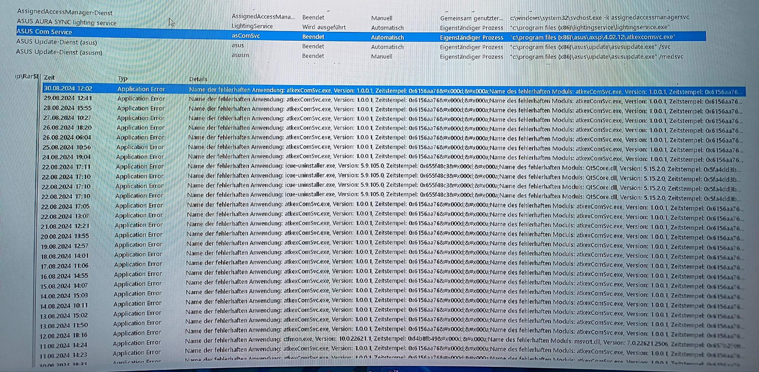 Asus Com Service? (Windows, Datei)
