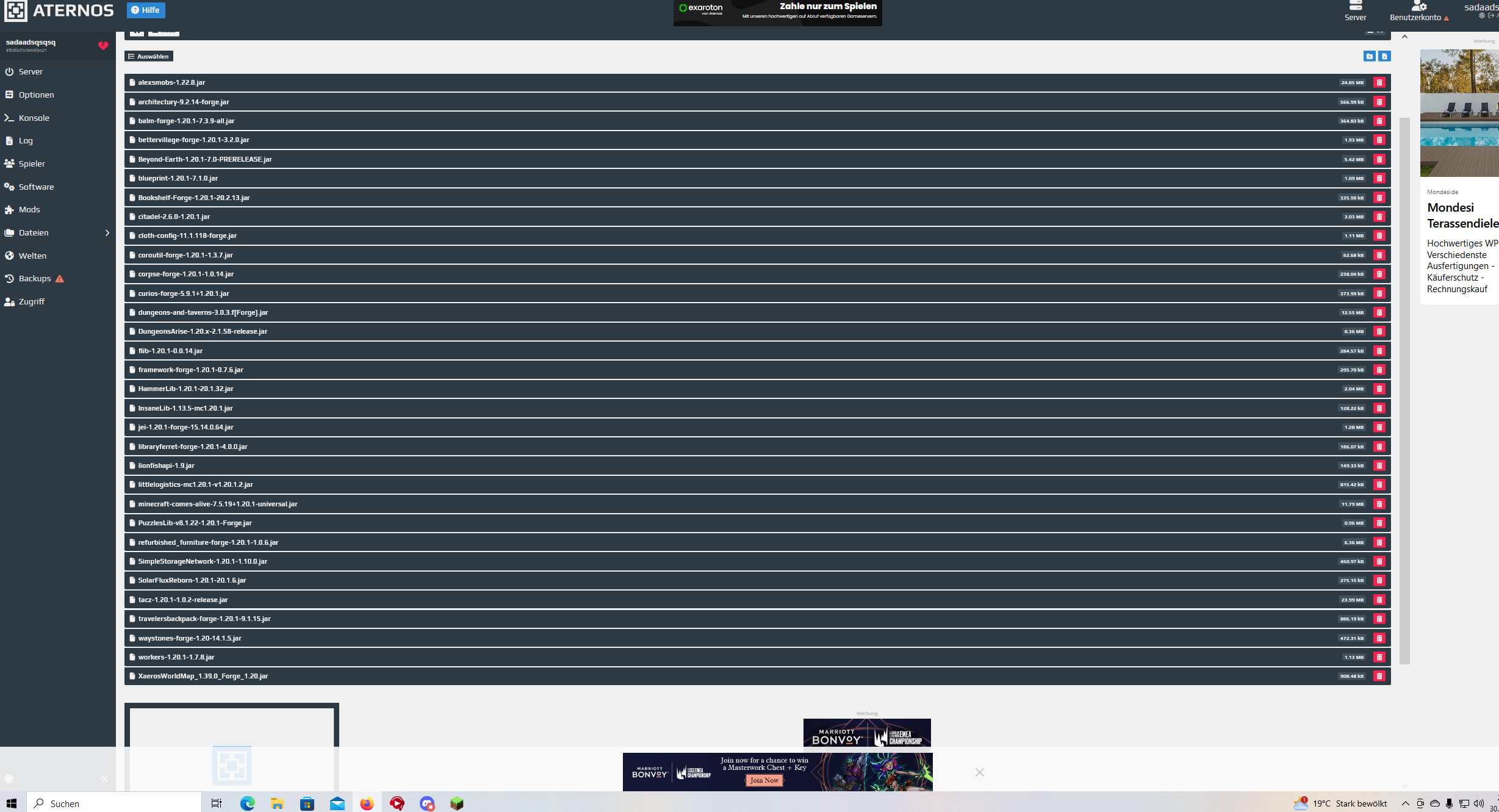 Aternos Server mit Mods crash report? (PC, Minecraft, Minecraft Server)