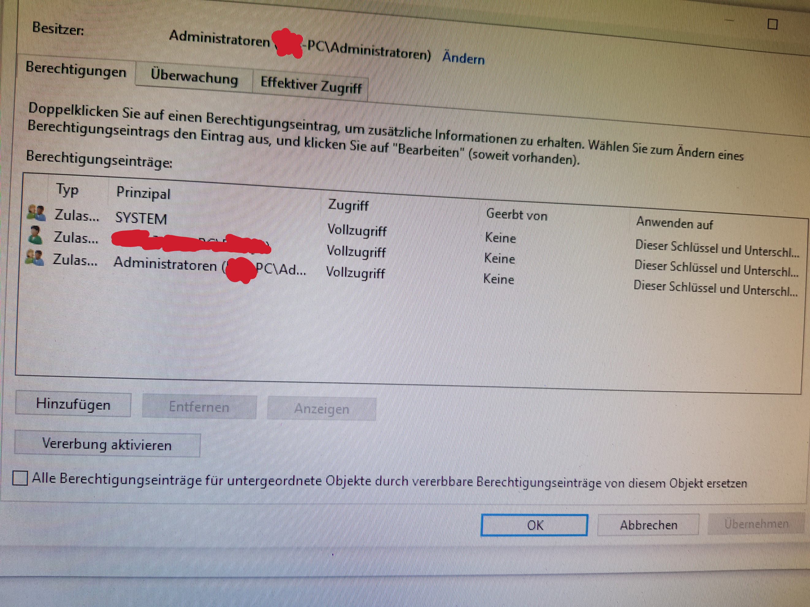 "Auf das angegebene Gerät bzw. den Pfad oder die Datei kann nicht ...