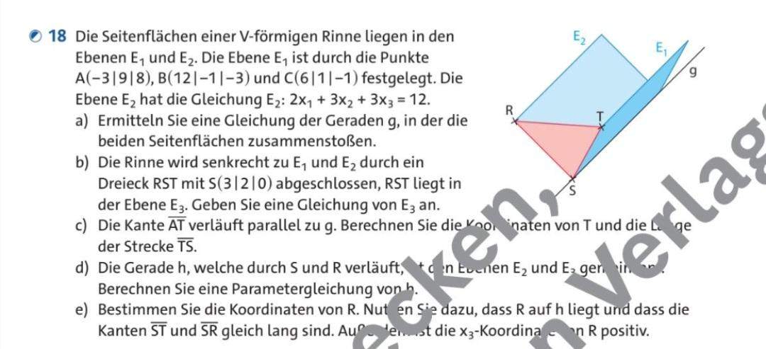 Aufgabe ebenen? (rechnen, Funktion, Gleichungen)