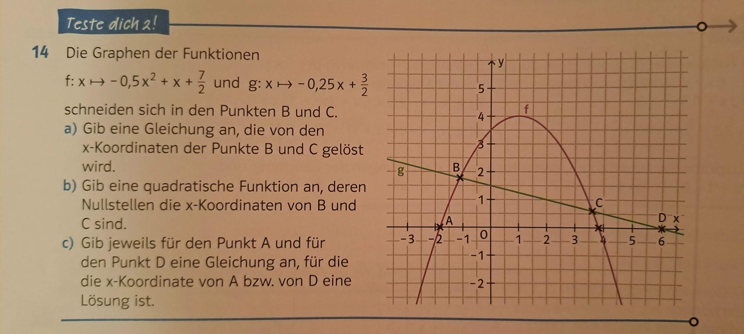 Aufgabe in Mathe erklären? (rechnen, Funktion, Gleichungen)