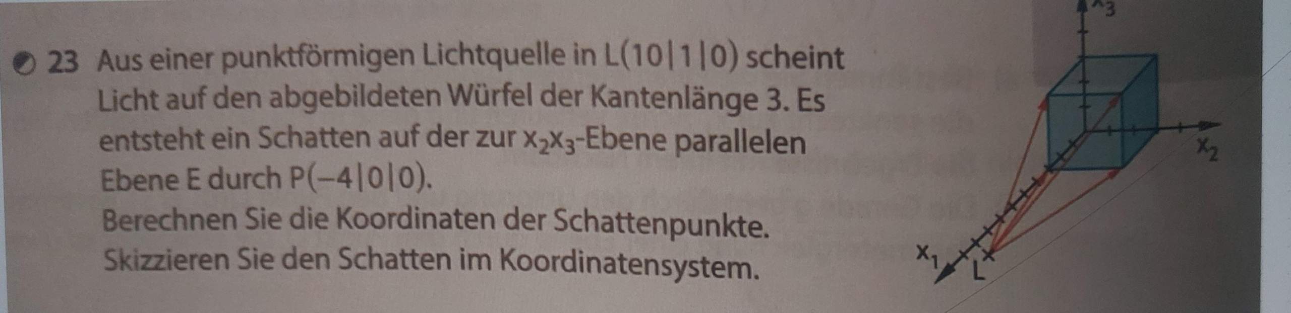 Aufgabe Schnittpunkt ebene und gerade? (rechnen, Funktion, Gleichungen)