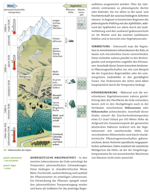 Aufgabe zu dem Alpen-- habe ich es richtig gemacht? (Schule, Biologie ...
