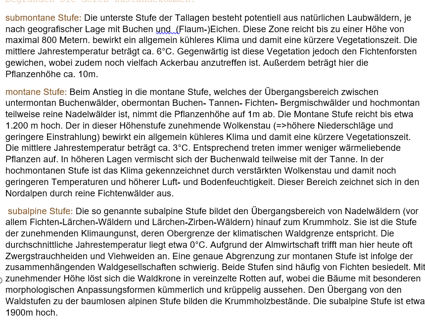 Aufgabe zu dem Alpen-- habe ich es richtig gemacht? (Schule, Biologie ...