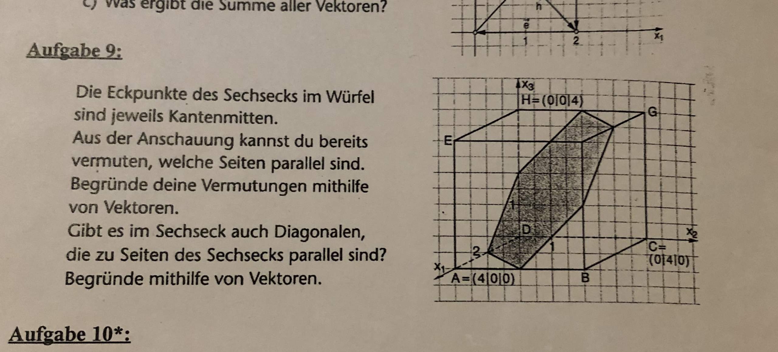 Aufgabe zu Vektoren (Mathe, analytische Geometrie)? (Schule, Mathematik)