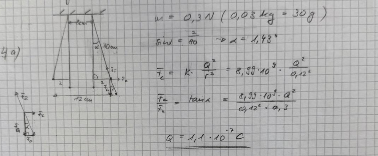 Aufgaben zum elektrischen Feld? (Mathematik, Formel, Kraft)