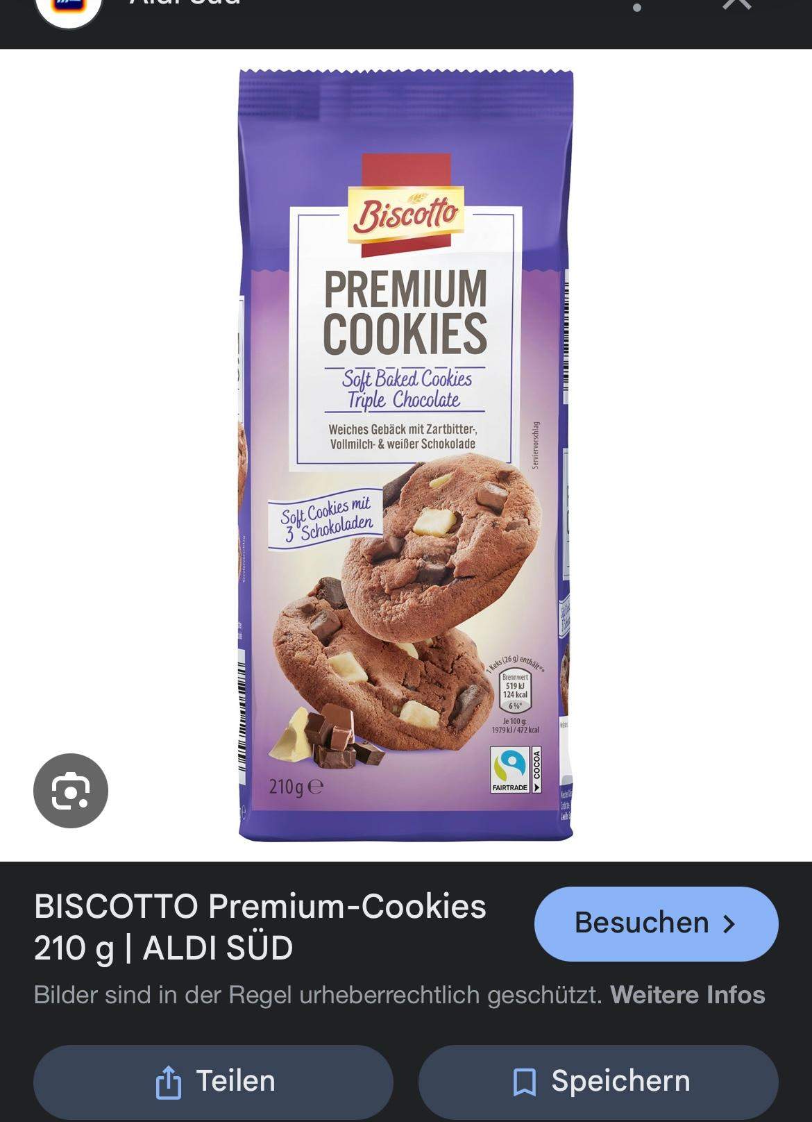 Aus was bestehen die Cookies? (ALDI, Kekse, Aldi Süd)
