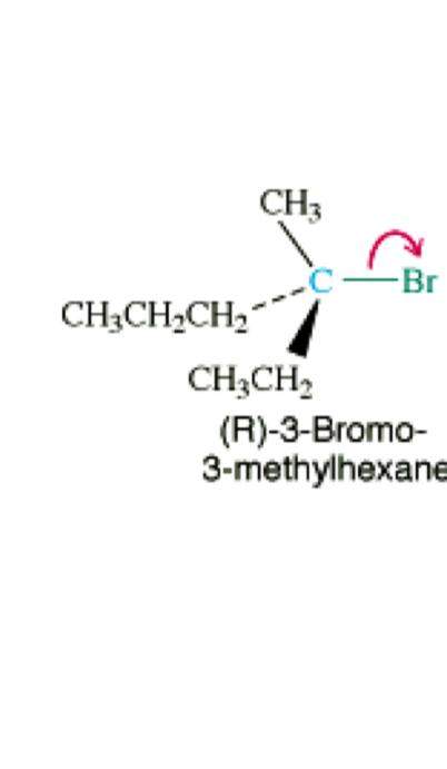 Ausgeschriebene keilstrichformel eines Halogenalkans? (Formel, Moleküle ...