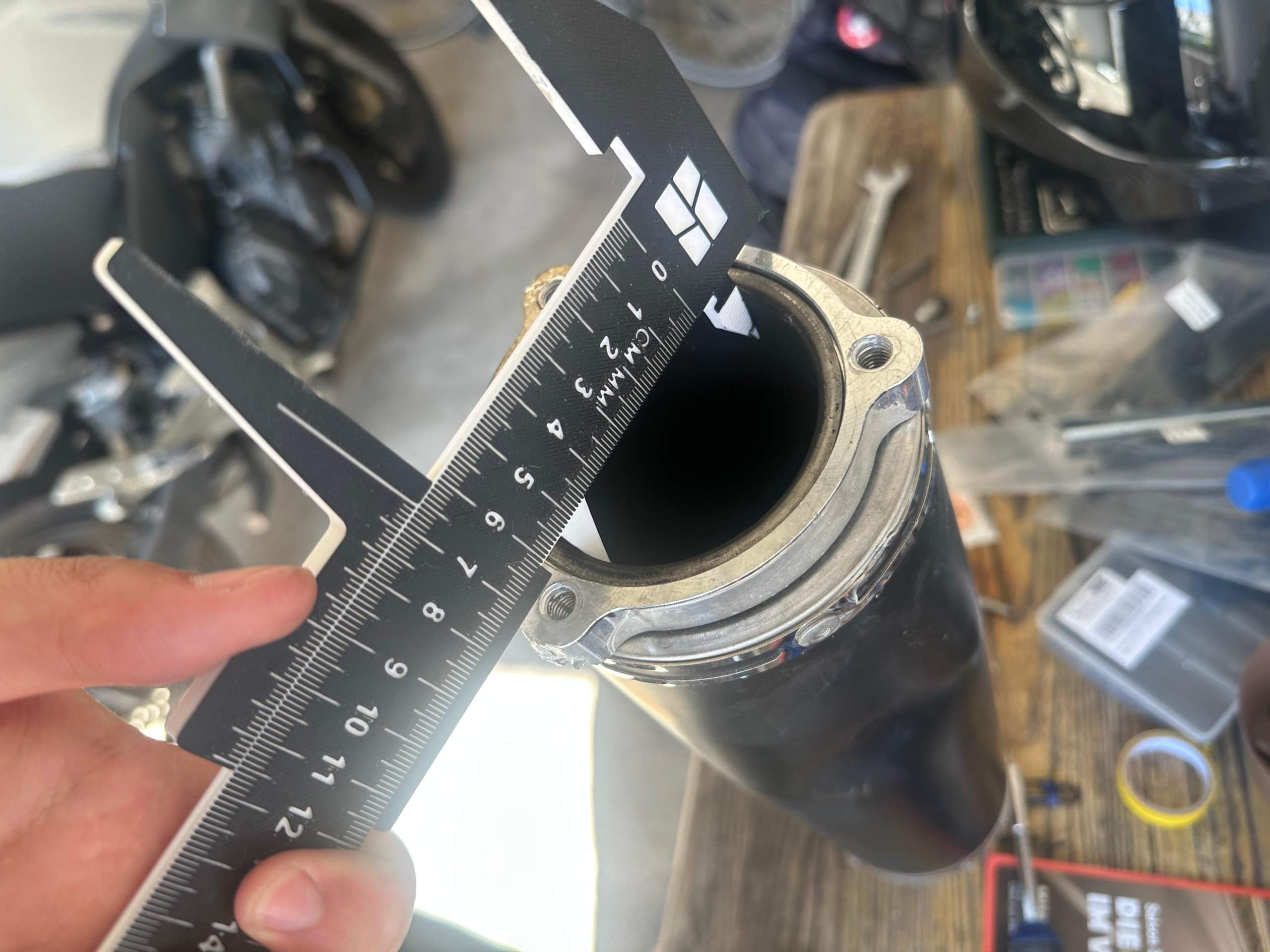 Auspuffrohr mit End-Topf verbinden (Motorrad)? (Motor, KFZ, Sound)