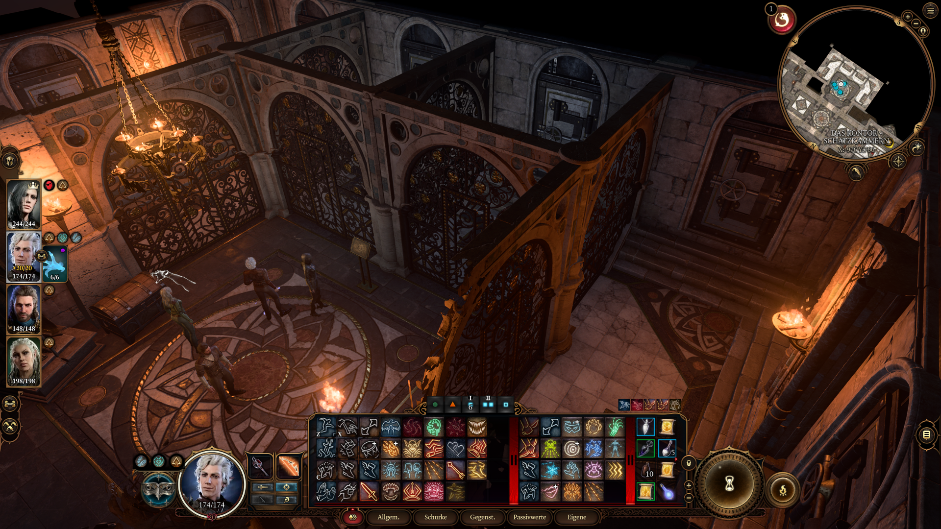 Baldurs Gate 3 - wie komme ich an diese Tresore (Bild) im Kontor? (Computerspiele, Rollenspiel)