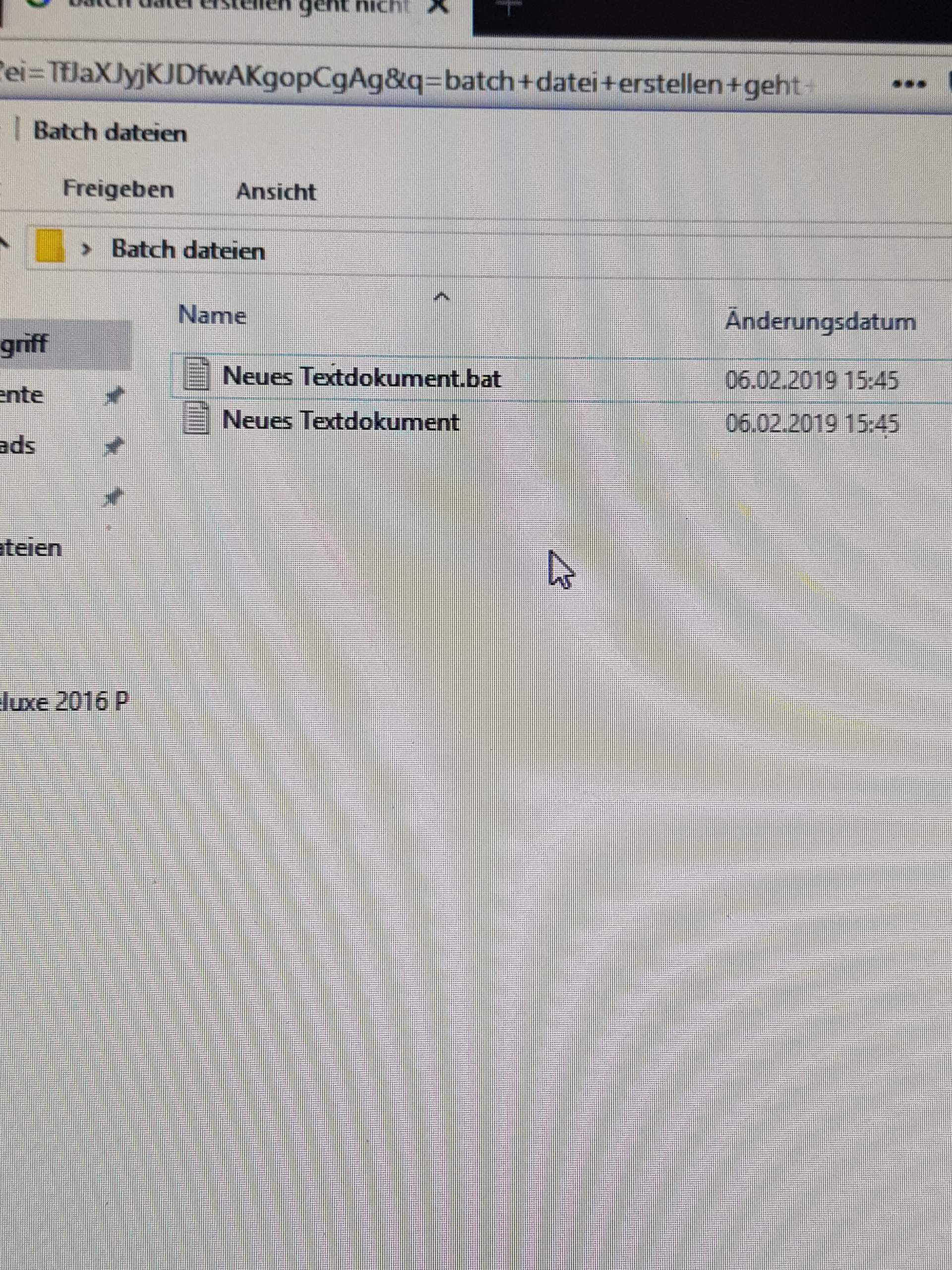 Batch datei erstellen geht nicht? (Computer, PC, Batch-Datei)