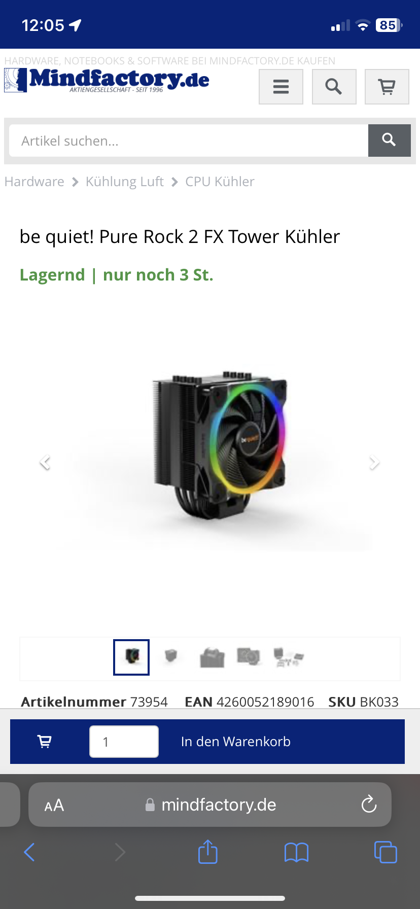 be quiet! Pure Rock 2 FX Tower Kühler? (CPU-Kühler, RGB)