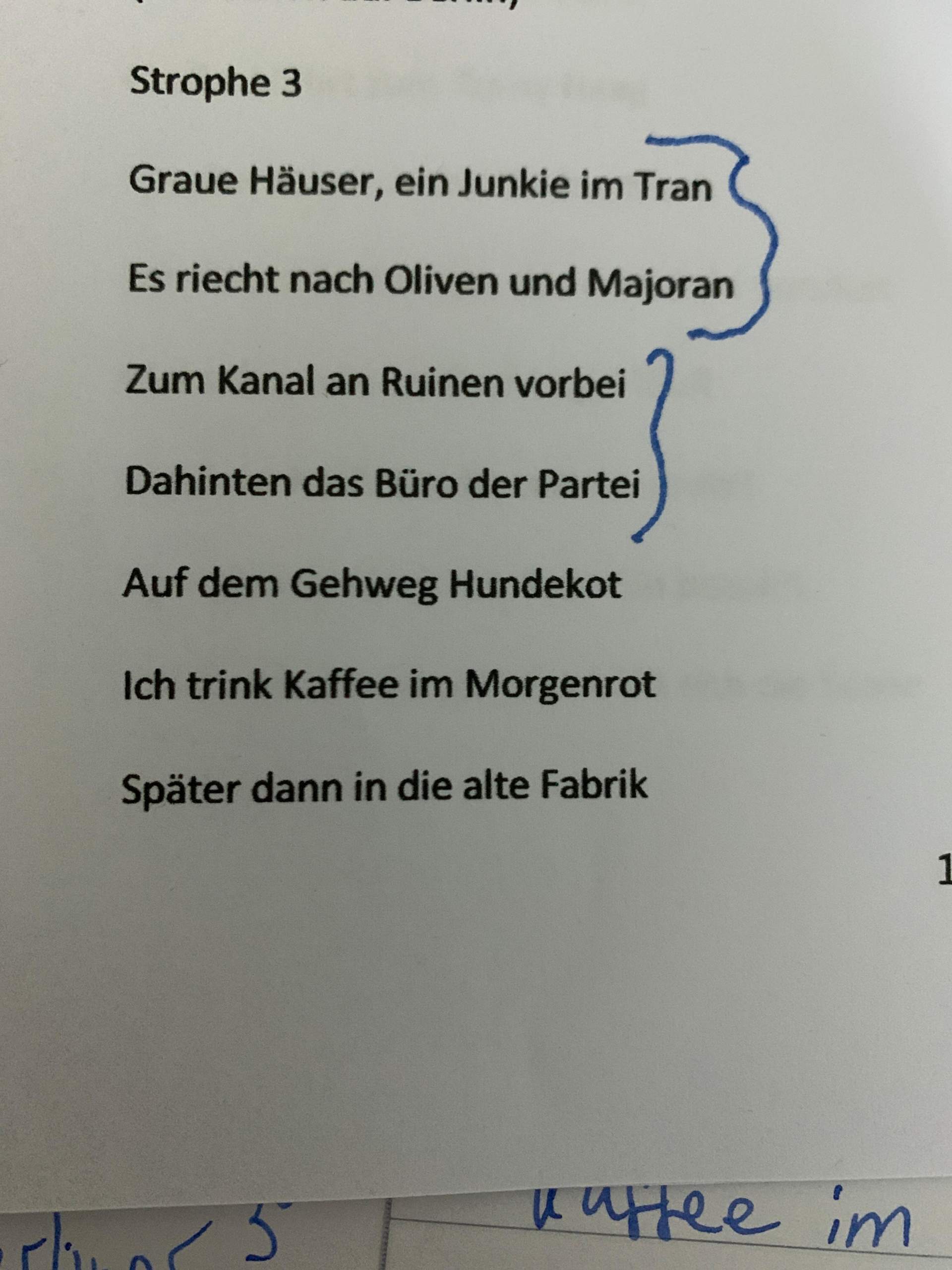 Bedeutung dieser Strophe? (Schule, Deutsch, Berlin)