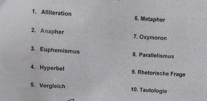 Begriffe erklären? (Sprache, Bedeutung, Stil)
