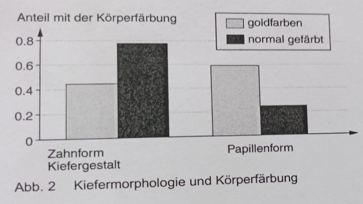 Begründen sie aus Abbildung 2, warum durch die Wahl der Weibchen ...
