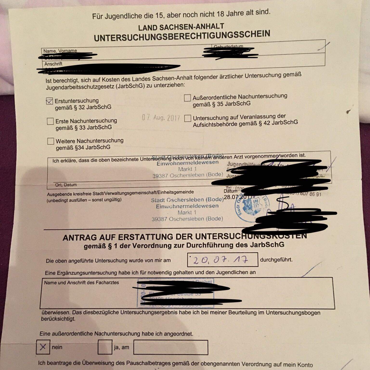 Bekomm ich jetzt eine Strafe weil ich es nicht eingeschickt habe? (Recht)