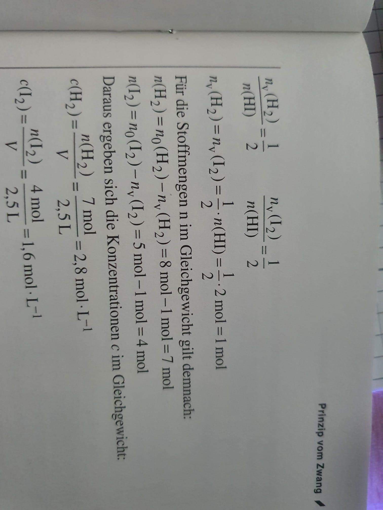 Berechnung der Gleichgewichtskonstante? (Schule, Chemie ...