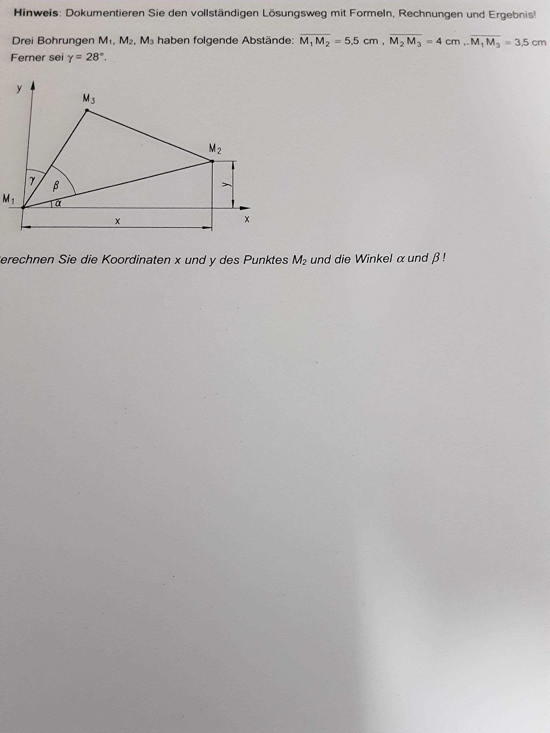 Berechnung der Winkel Alpha und Beta? (Schule, Mathematik)