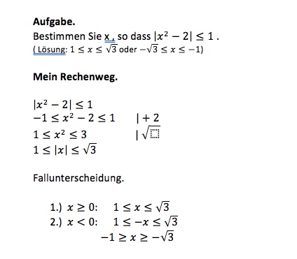Berechnung einer Betragsungleichung mit Quadrat? (Schule, Mathe ...