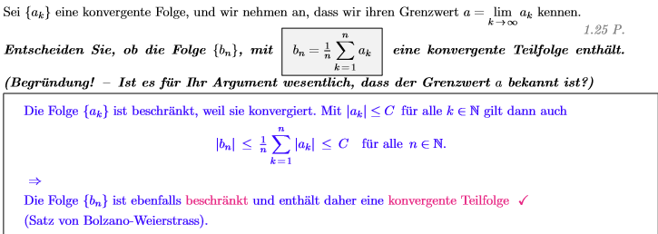 Beschränktheit einer Folge ermitteln? (Mathe, Mathematik, Folgen)