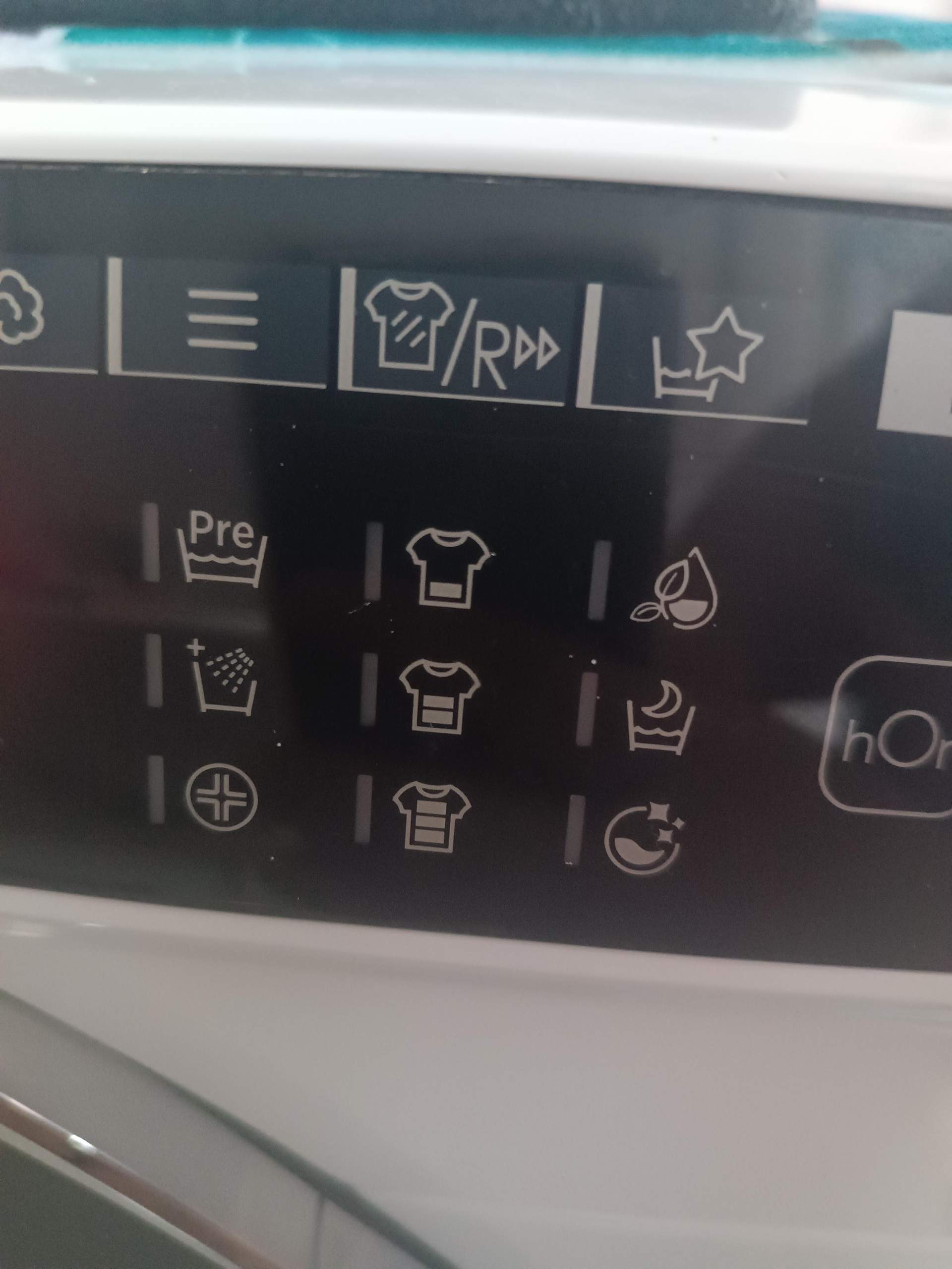 Zeichen Hoover Waschmaschine Symbole