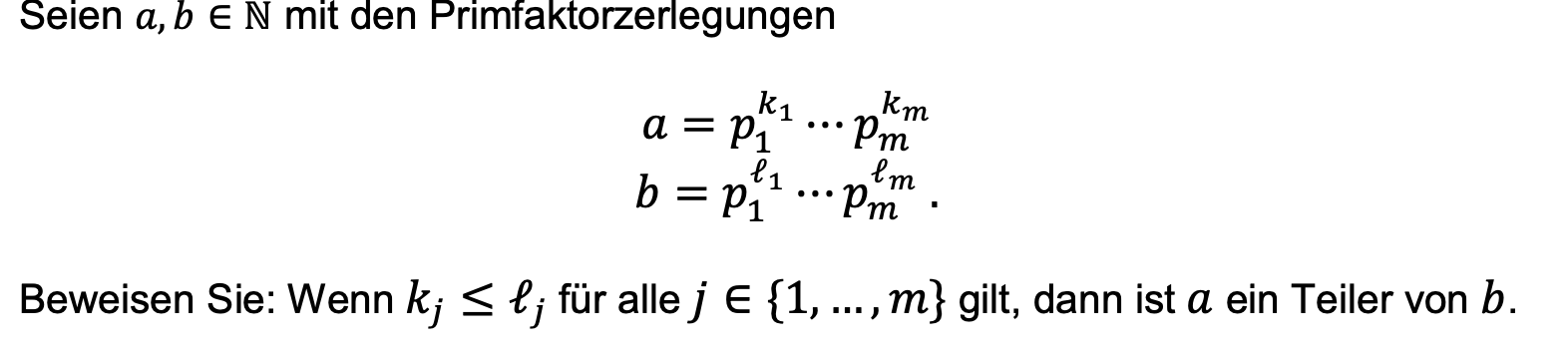 Beweis Primfaktorpotenzen? (Primzahlen)
