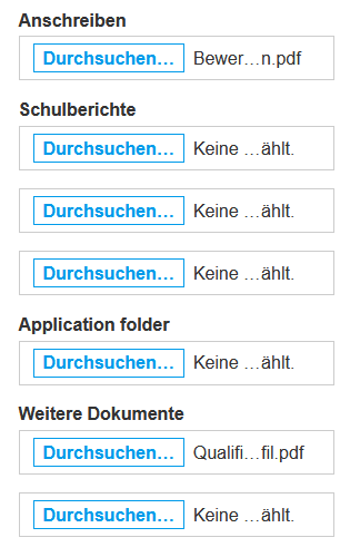 Bewerbung absenden, wie fülle ich die Angaben aus? (Internet, Arbeit ...