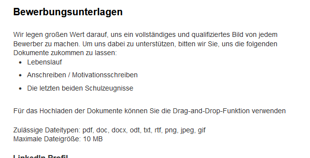 Bewerbung absenden, wie fülle ich die Angaben aus? (Internet, Arbeit ...