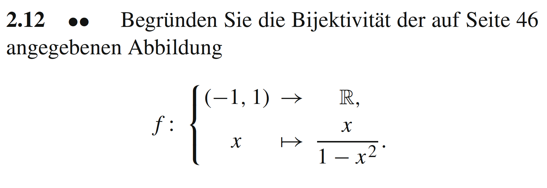 Bijektivität zeigen/begründen? (Schule, Mathematik)