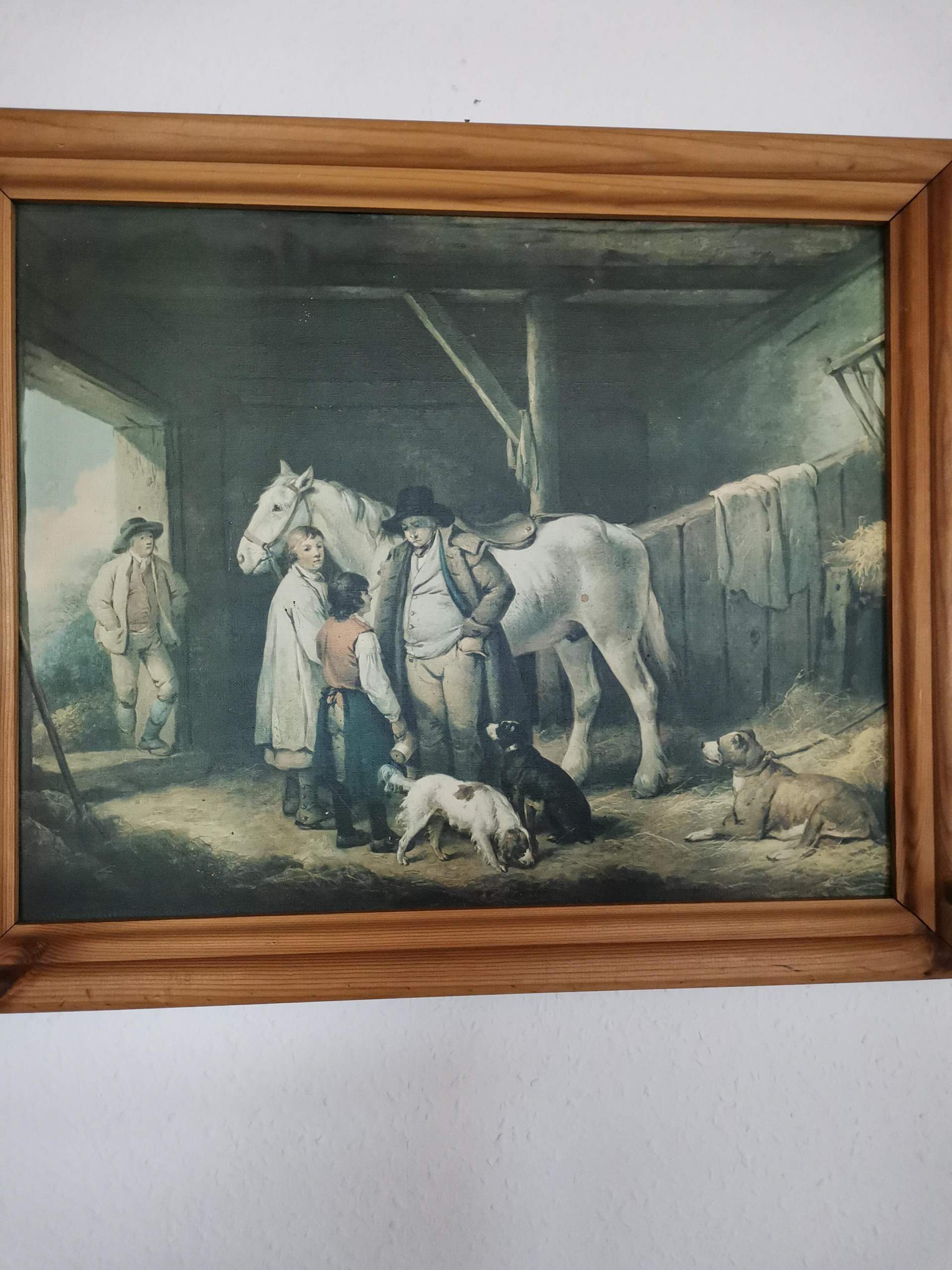 Bild evtl. echt??von George Morland?? (Kunst, Künstler, Malerei)