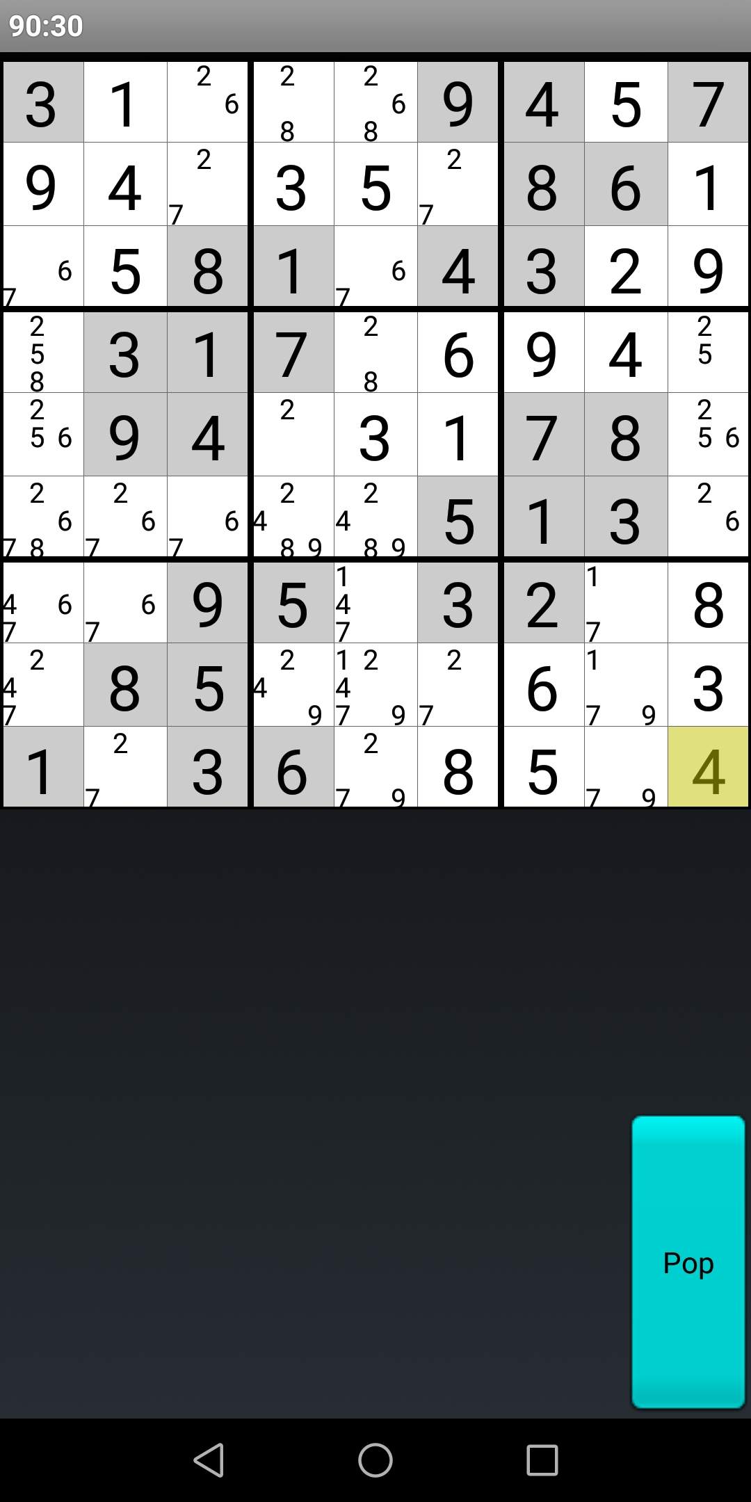 Bin bei Sudoku hängengeblieben, muss ich jetzt raten oder sieht jemand ...