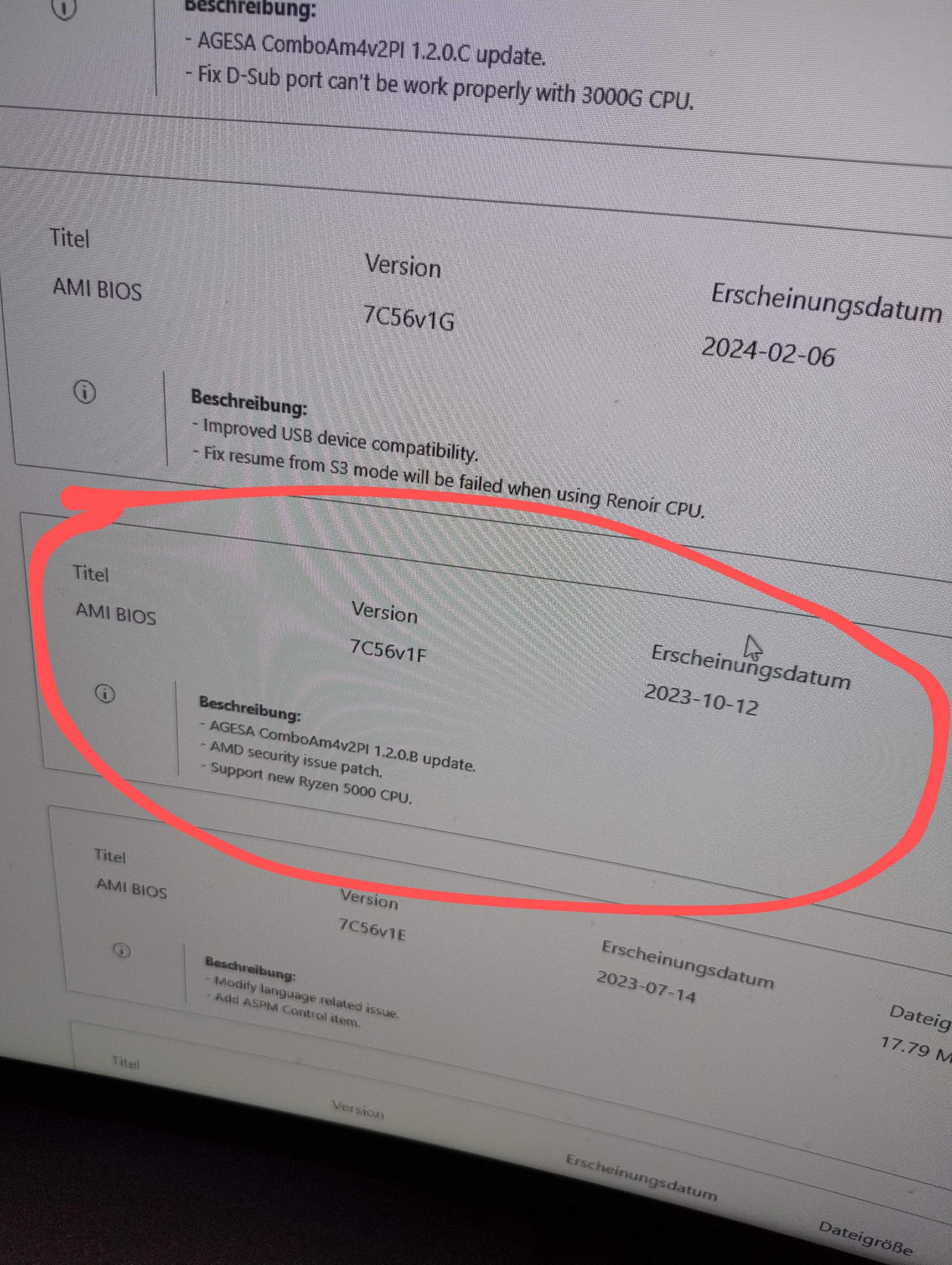 BIOS AMD 5000 serie? (Windows, Update)