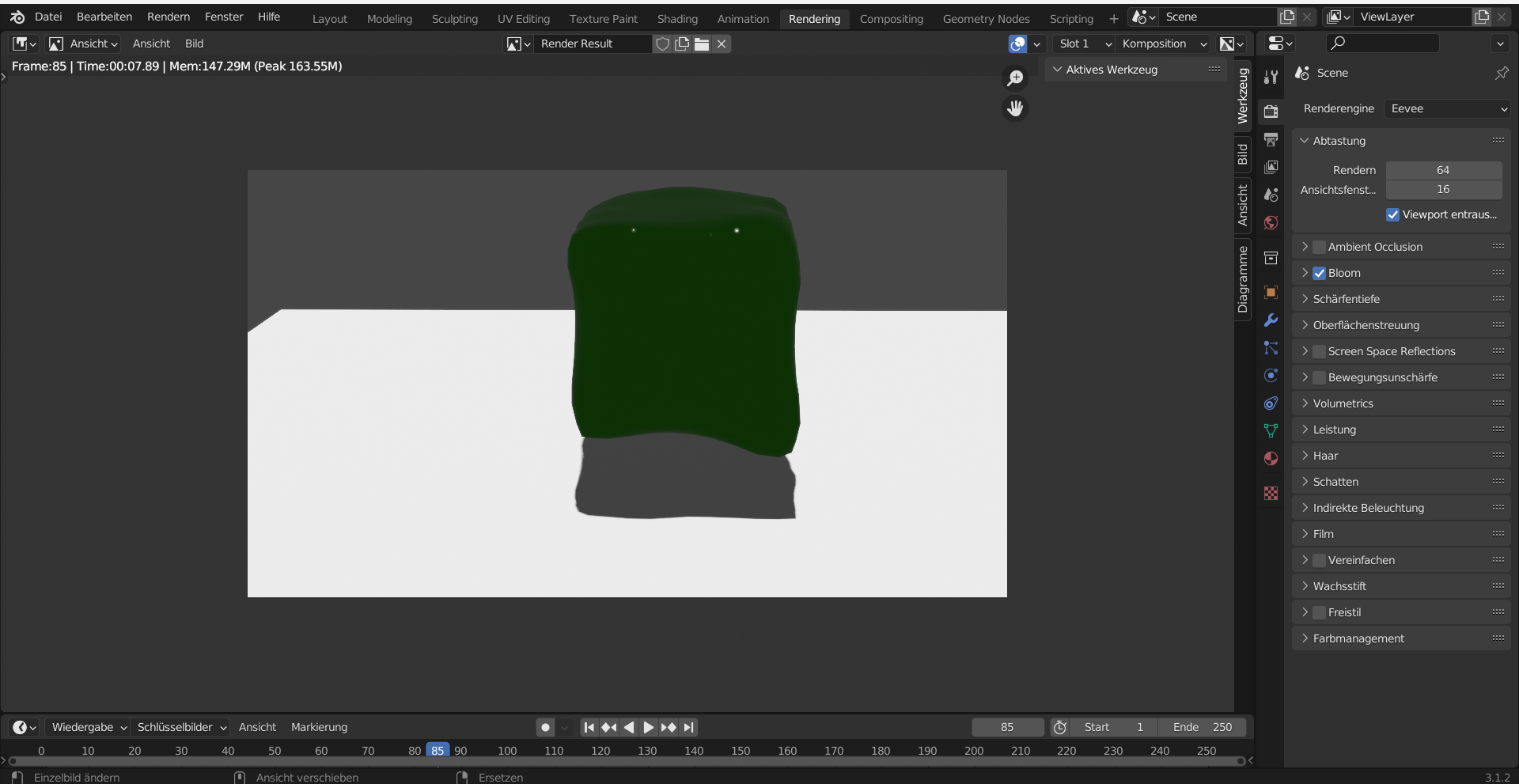 Blender Material gleich in Shader-Workspace und Render? (Windows ...