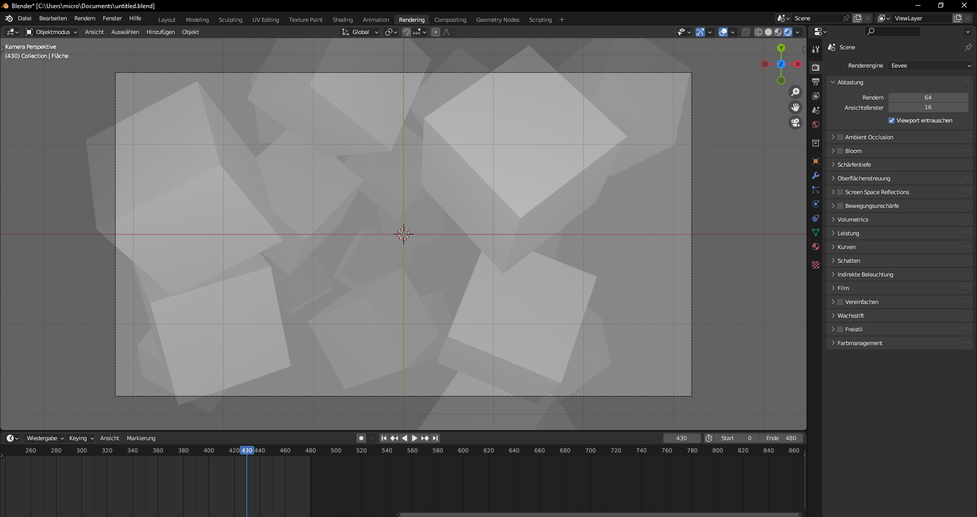 Blender Render sieht anders aus als "Vorschau"? (Windows 10, Animation, 3D)