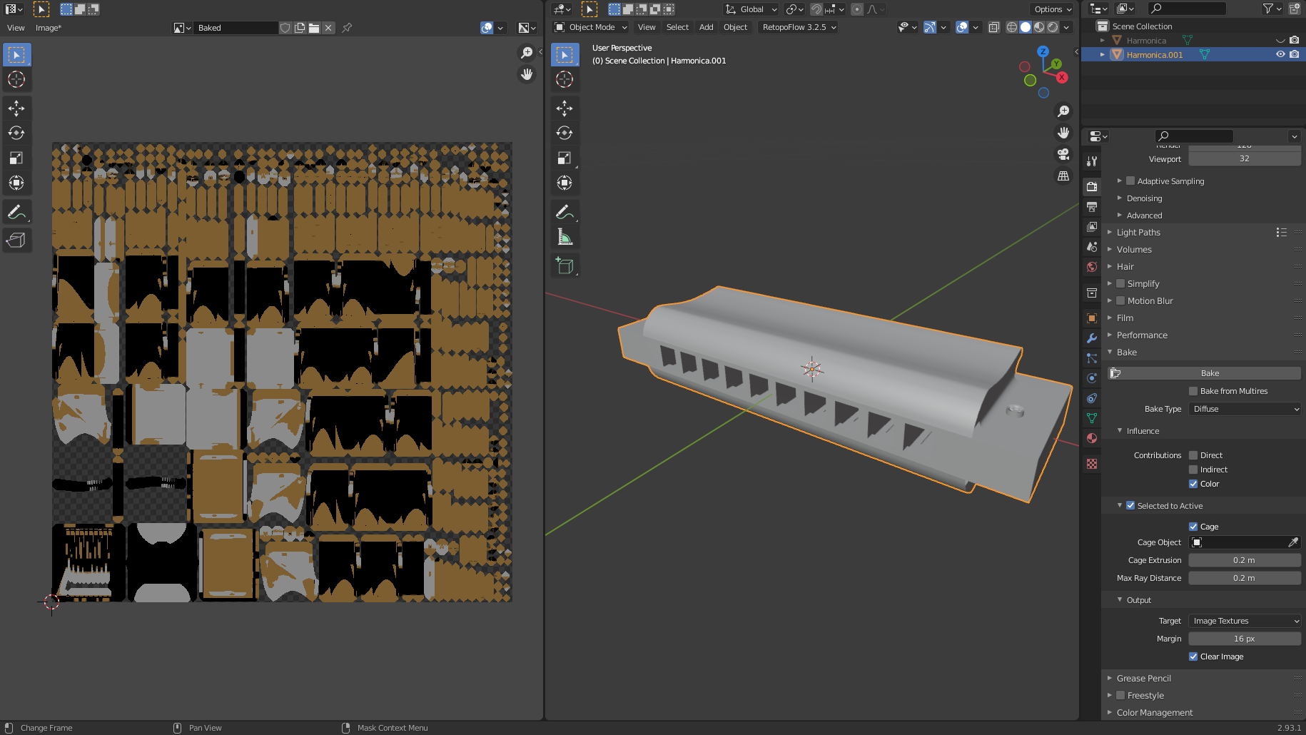 Blender Texture Map komplett unbrauchbar nach Bake? (Computer, Spiele ...