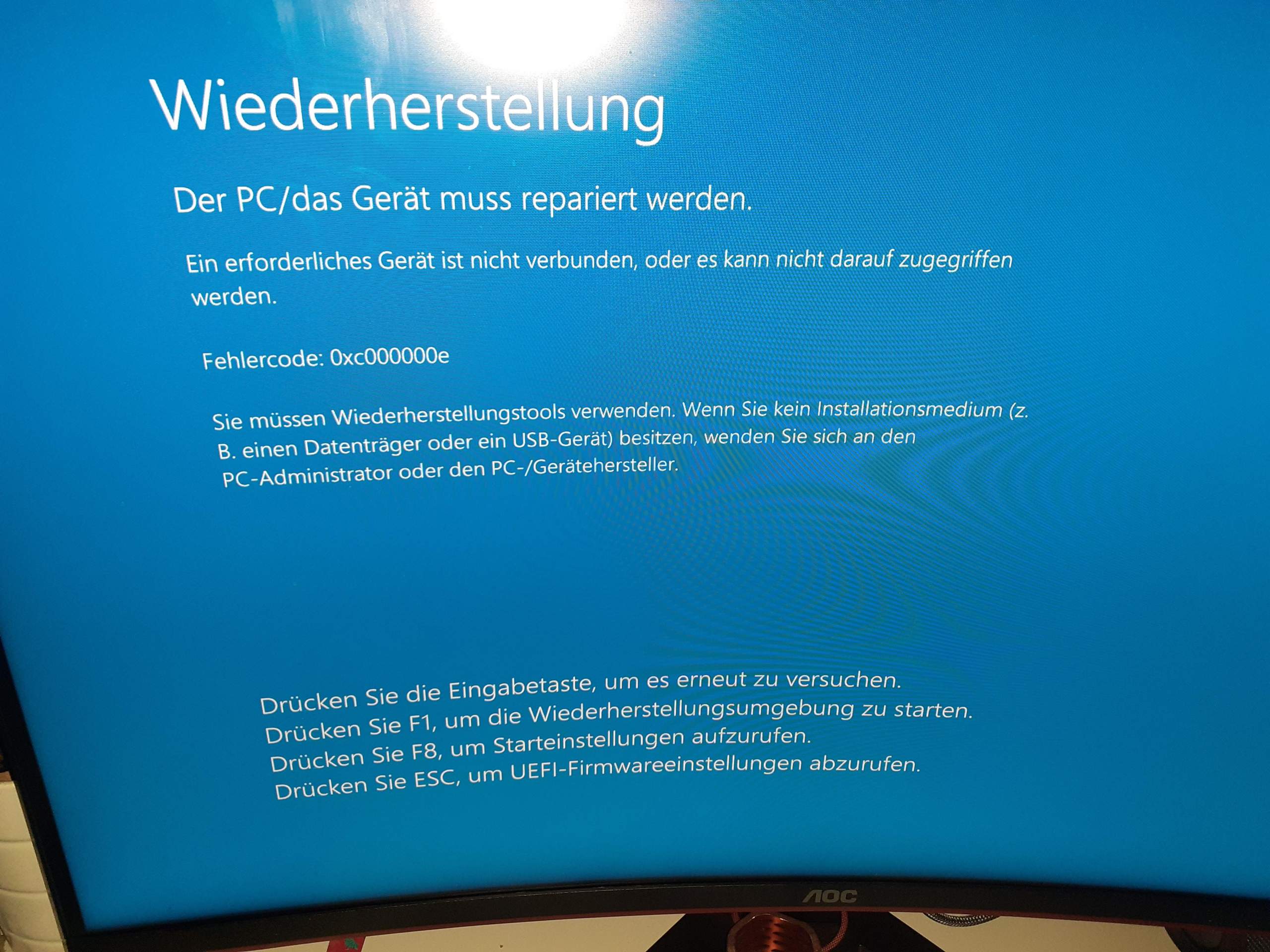 Bluescreen 0xc000000e? (PC, Fehler, Fehlermeldung)