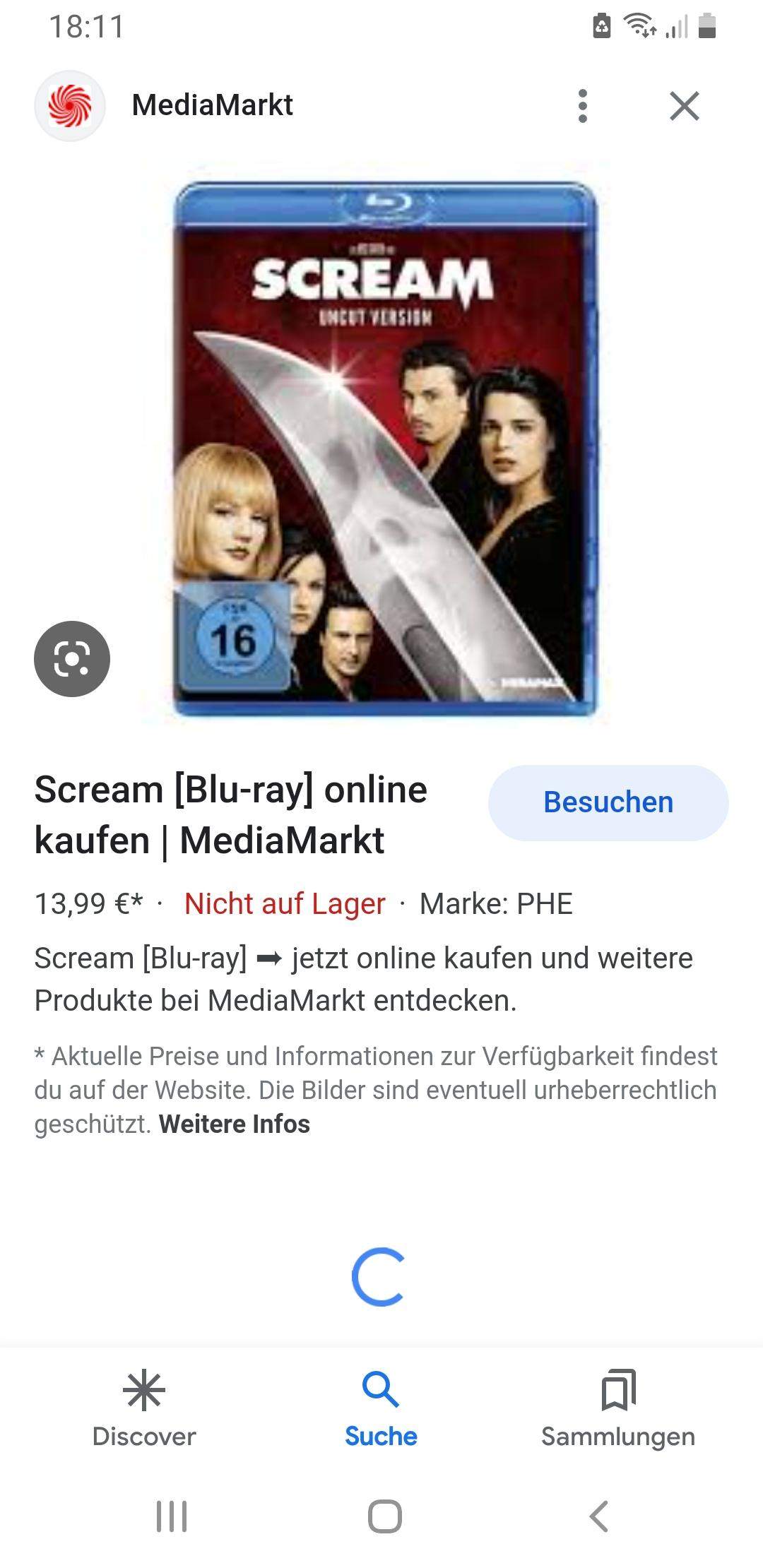 Bluray uncut scream? (Fernsehen, Horror, DVD)