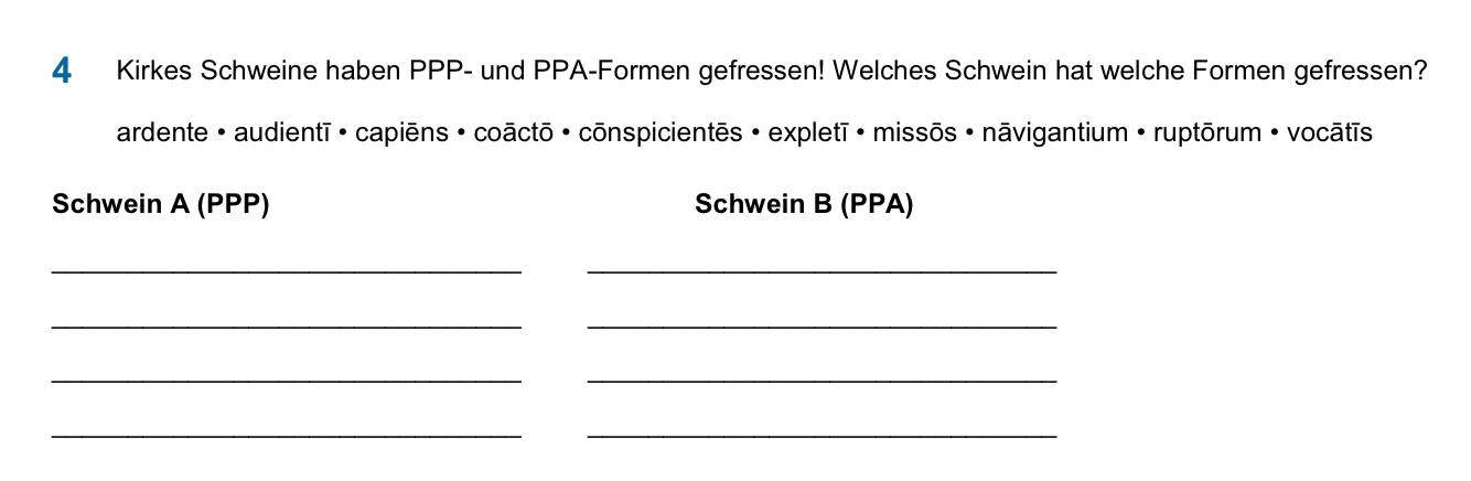 Brauche Hilfe bei Latein PPA und PPP? (Sprache, Lernen, Grammatik)