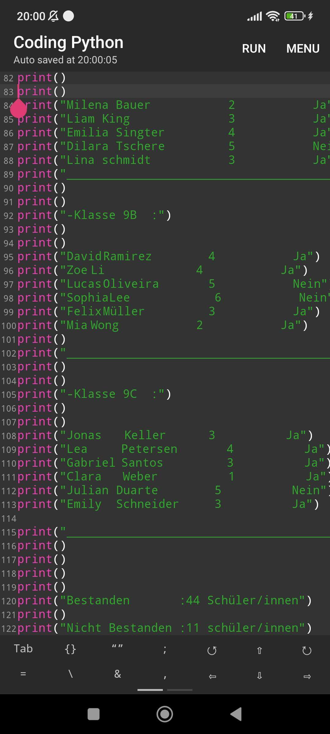 Brauche hilfe bei Phyton? (programmieren, Python, Programmiersprache)