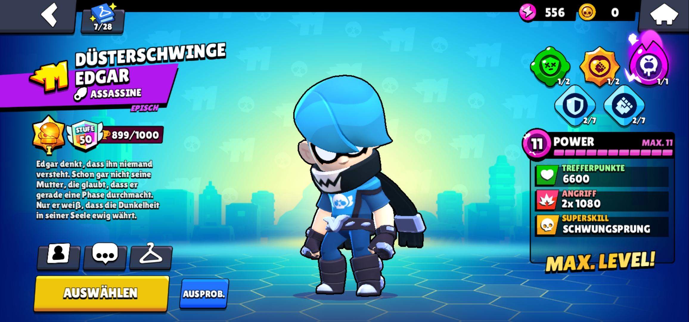 Brawl stars Edgar Push Rang 50? (Supercell, Supercell ID, brawler)