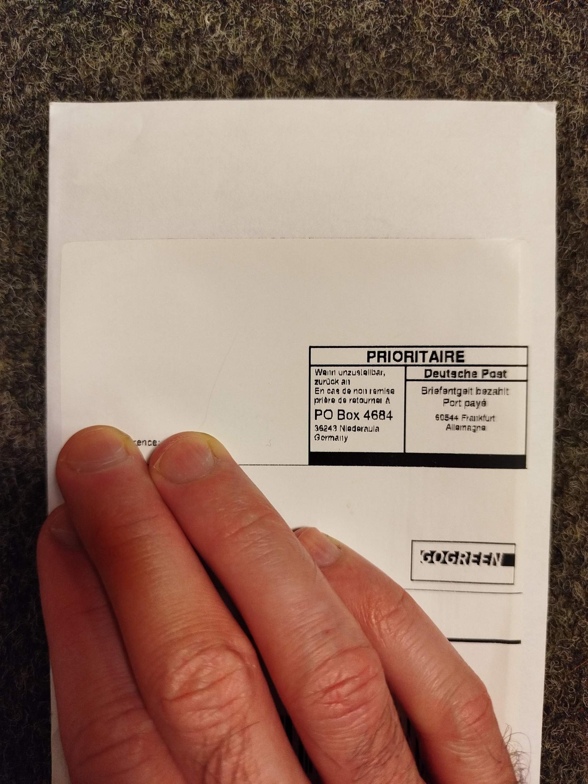 Brief zurück an denn Absender schicken wie? (paysafecard, Deutsche Post ...