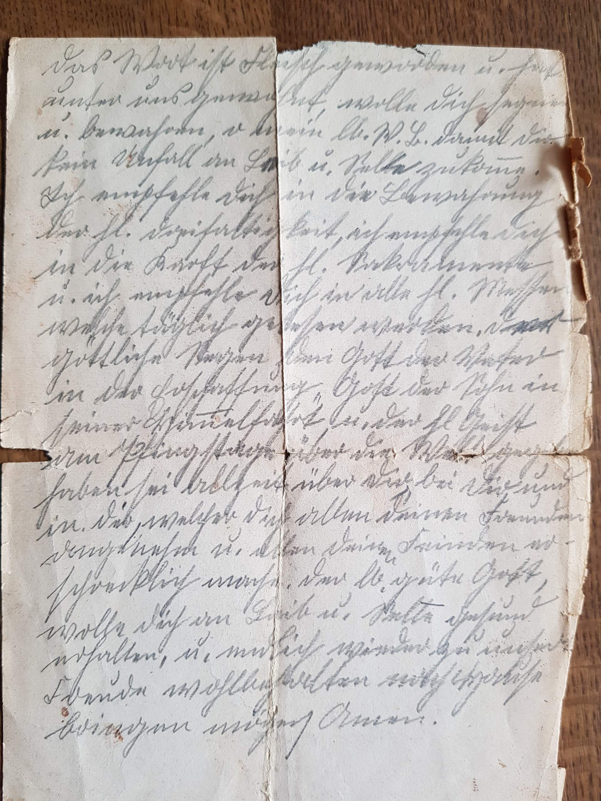 Briefe mit altdeutscher schrift?