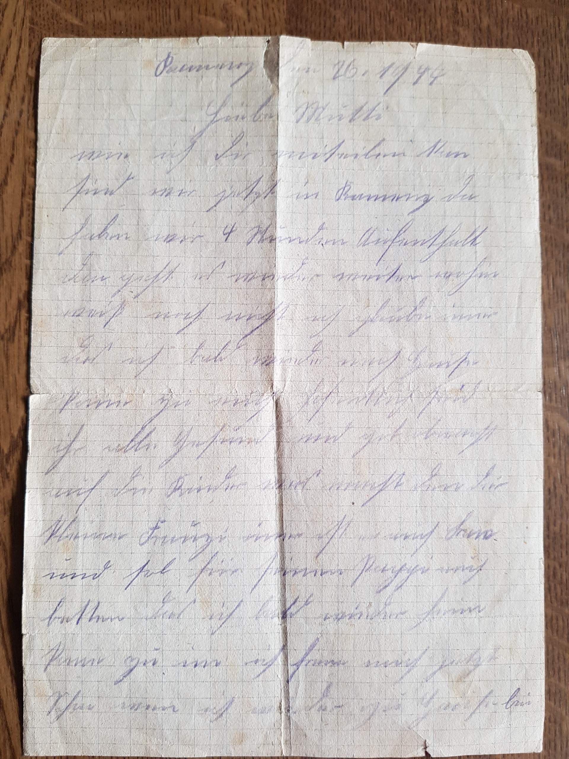 Briefe mit altdeutscher schrift?