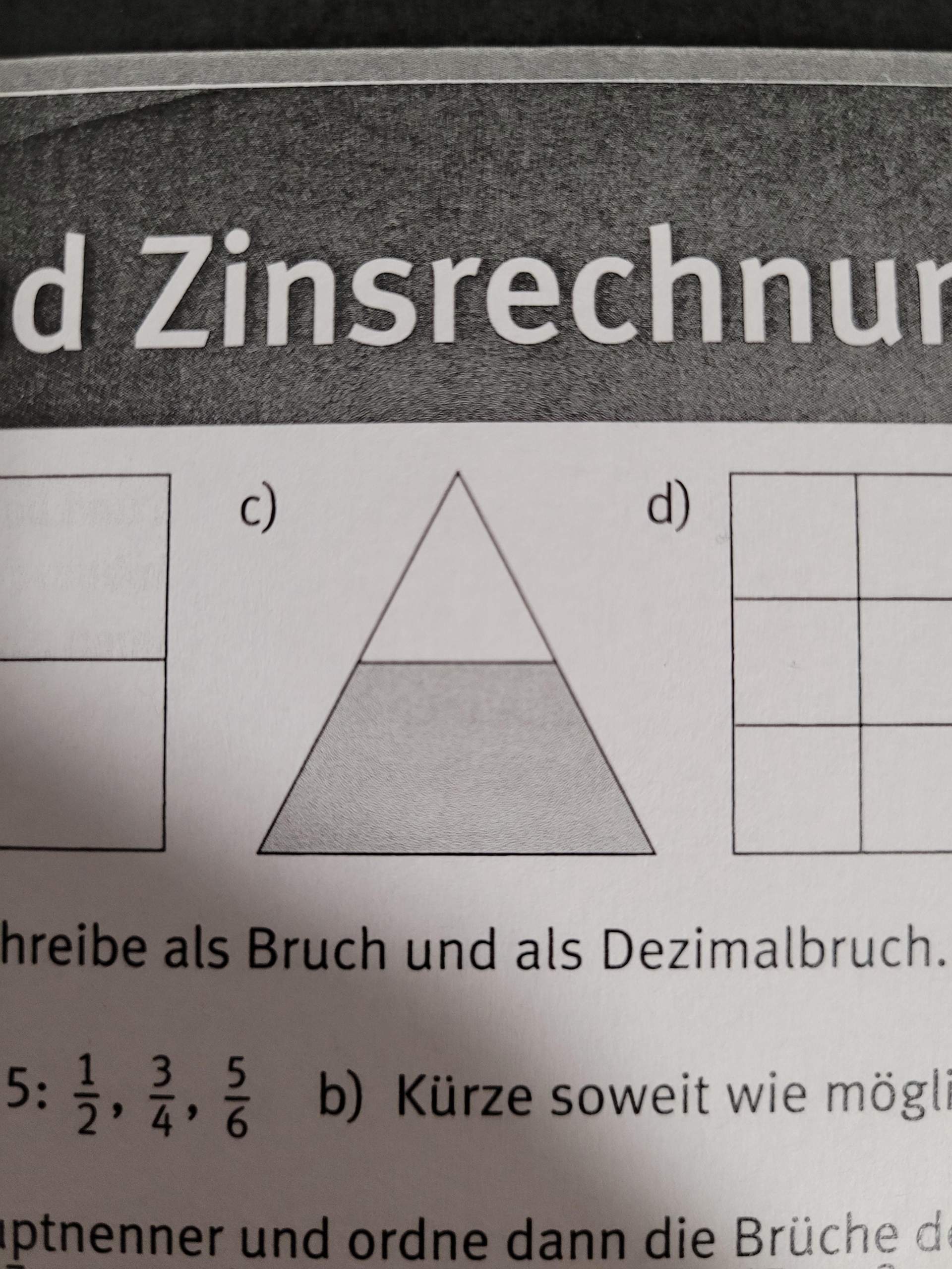 Bruchteil erkennen/bestimmen? (Schule, rechnen, Zahlen)